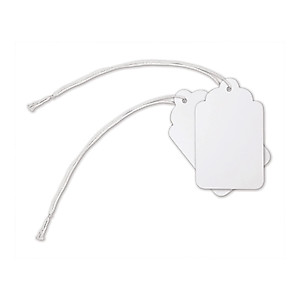 Office Depot Merchandise Tags, Size 8, 1.69in. x 2.75in., White, Pack of 500, XS007002