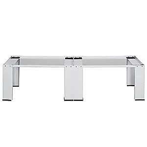 CHARMMA Double washing machine stand,laundry pedestal for washer and dryer without drawer,Raises Your Washer & Dryer,stand steel,Stand Heavy Duty up 440 lb(200kg)