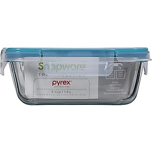 Snapware 6-Cup Total Solution Rectangle Food Storage Container, Glass