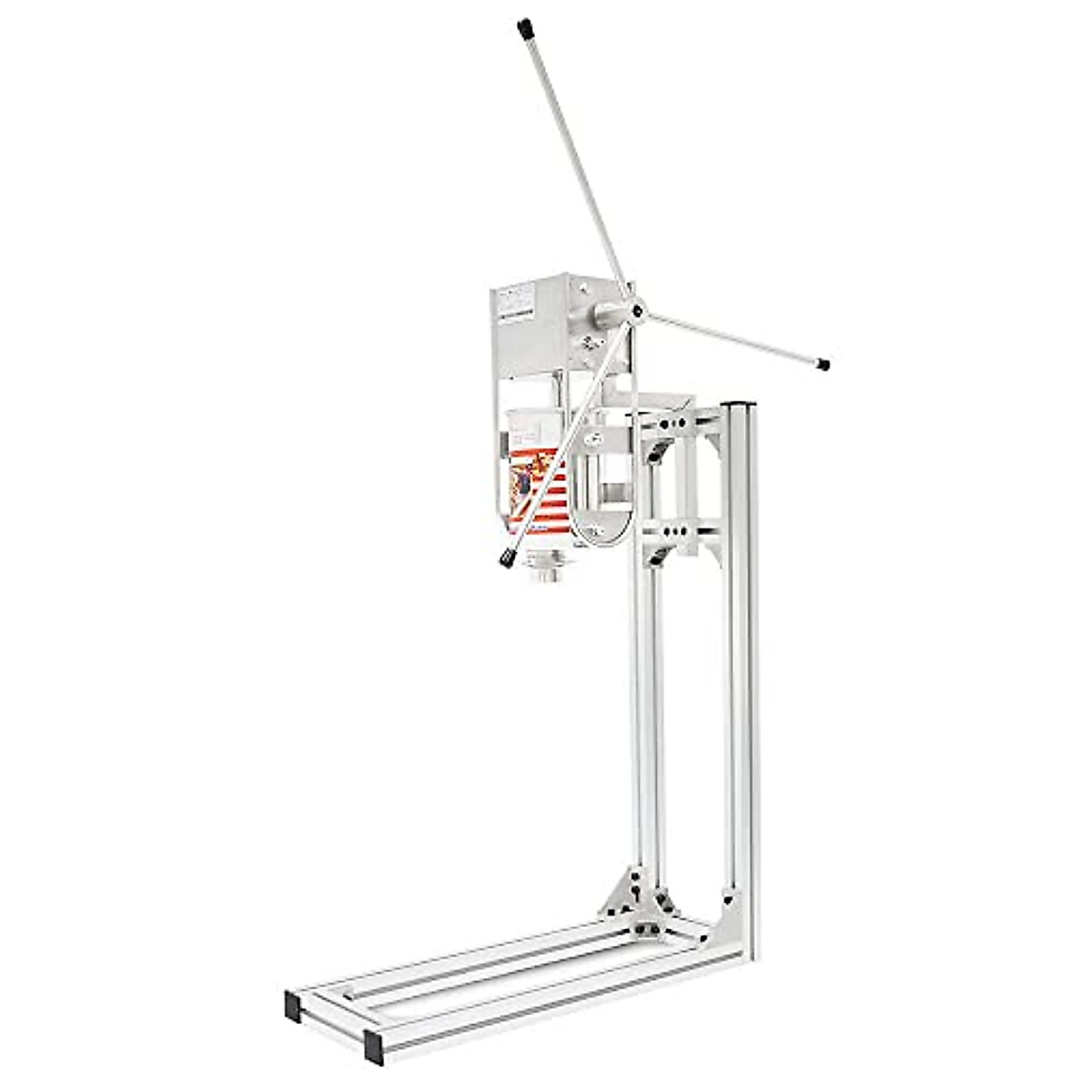 Commercial Churro Maker Machine 3L Manual Churro Filling Machine L-shape Vertical Spanish Donuts Machine Heavy Duty Churro Donut Maker with 5 Nozzles for Home, Restaurant, Bakery