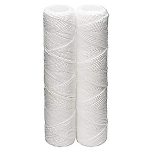 Culligan CW-F Sediment Replacement Cartridge Polypropylene Cord-Wound, 10 Micron, 12,000 Gallon Capacity, 2-Pack (3 case(2 Pack))