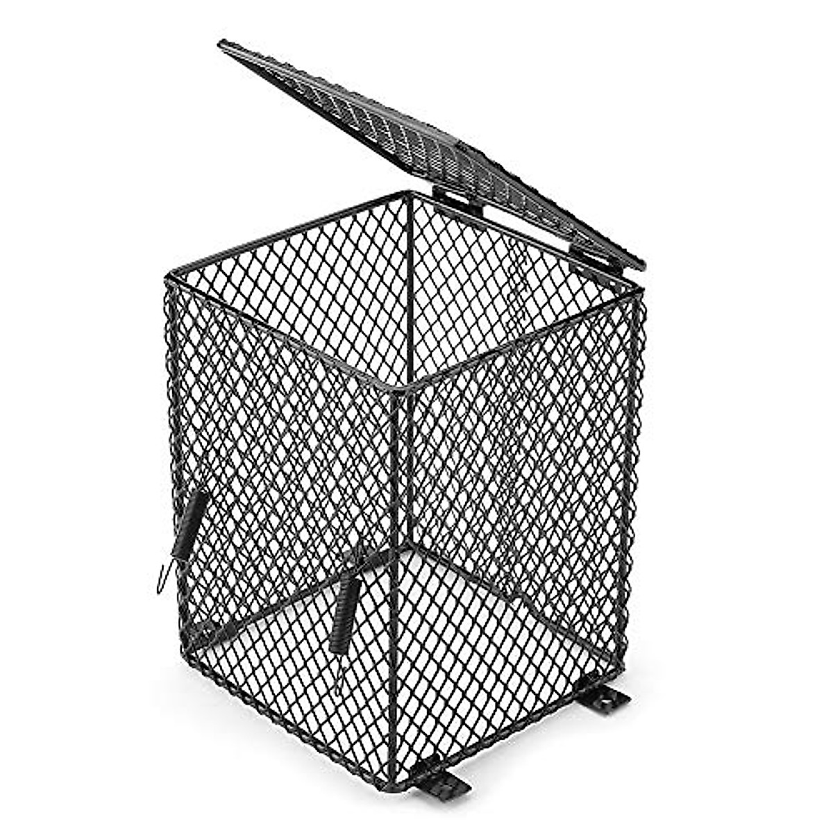 Reptile Anti Scald Burn Protective Lampshades Day Night Ceramic Light Bulb Enclosure Cage Protector for Feeding Box in Case Scald(Cubiod Shape)