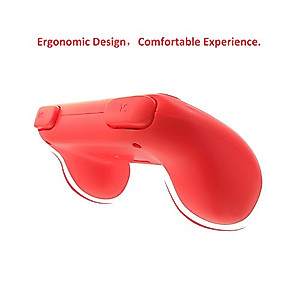 Hand Grips Compatible with Switch/Switch OLED Model Controllers, Grip Compatible with Switch Joy Con - Blue and Red (2 Packs)