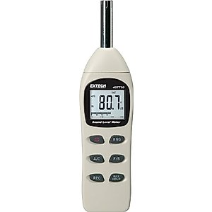 Extech 407730-NIST Digital Sound Level Meter 40-130dB with NIST