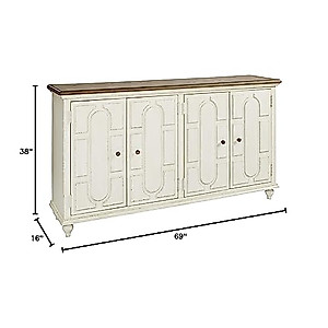 Signature Design by Ashley Roranville French Country Accent Cabinet or Server, White