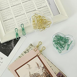 10PCs/Box Hollowed Out Design Metal Binder Clip Long Tail Clips Office Hand Book Folder Paper Organizer Stationery Fish Clip (Color : 10pcs)