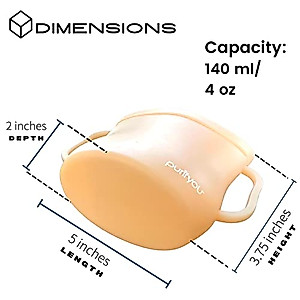 Platinum Silicone Reusable Snack Storage Bags | Snack Bags, Dual Purpose, 4 oz Set of 10, with Erasable Bag Marker, Freezer Storing Pouches 4 ounce | purifyou