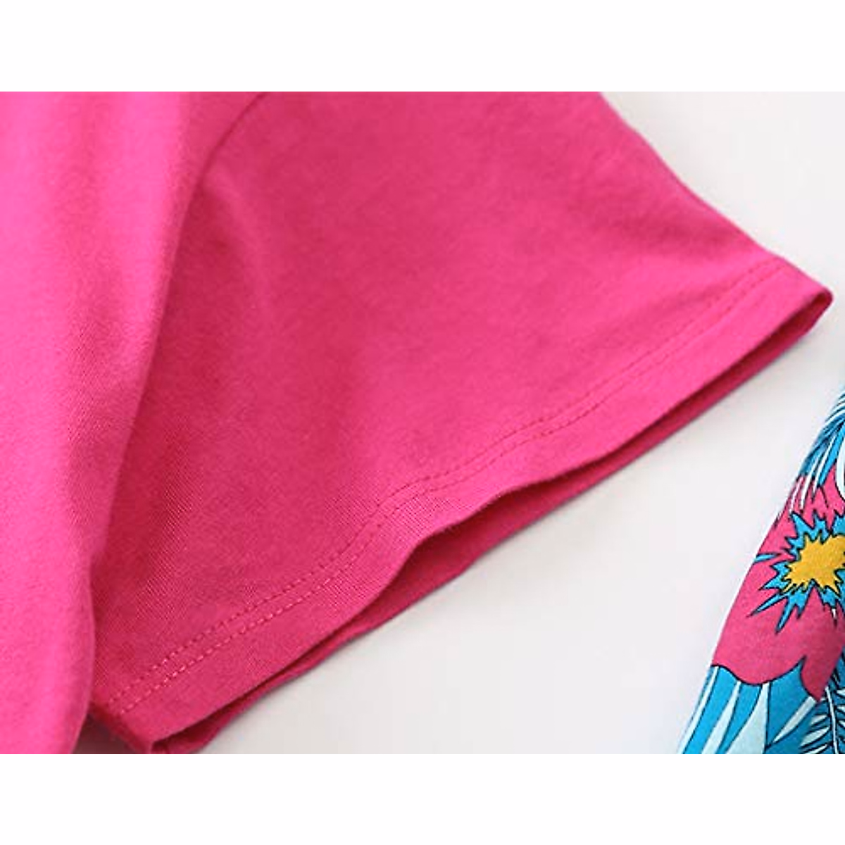 GTLY Womens Pajama Sets Plus Size Soft Sleepwear Top and Capri Pants 2 Piece Pjs Set Loungewear Jungle 3XL Rose