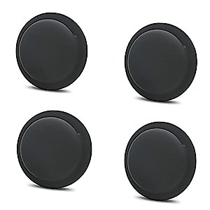 Compatible Soft Silicone Apple AirTag Case Adhesive Case for Apple Air Tag Holder Sticker,Protective Air Tag Case Apple Airtag for Kids Case for Apple AirTag for Dogs Collar 4 Pack[4 Black]