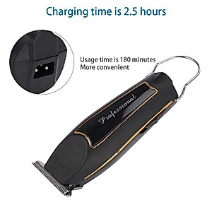 FILFEEL T-Blade Trimmer, 5 Star Cordless Precision Trimmer for Lining & Close Trimming - Great for Barbers and Stylists Professional Haircutting Kit(Black)