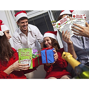 90shine Christmas Game White Elephant Gift Exchange Xmas Holiday Party Decoration Supplies