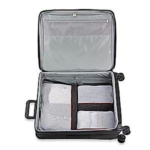 Briggs & Riley 3 Pack Zippered Packing Cubes/Luggage Organizers for Travel, Black, Large