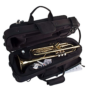 Protec Contoured MAX Trumpet Case with Sheet Music Pocket, Black (MX301CT)