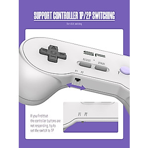 Retro Game Console, 16 Bit Retro Games Console, Emulator Console Built in 900+ Games, Plug and Play Games Console for SFC, Ideal Gifts for Kids Adults