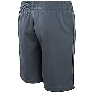 New Balance Boys' Active Shorts Set - 4 Piece Short Sleeve T-Shirt and Gym Shorts (8-20), Size 10, Sky/White