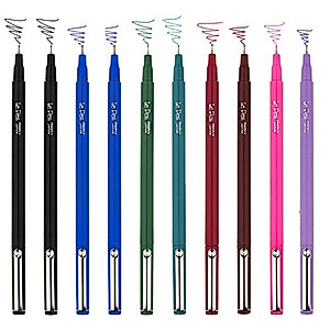 Uchida 430010A , Le Pen, 0.3 Millimeter point, Pen Set, 10 Pack, Multicolor