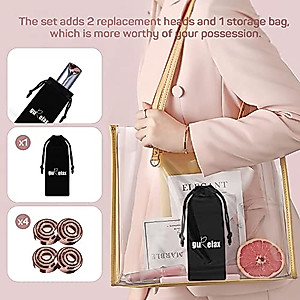 Hair Removal Device(2023)-Facial Hair Removal for Women, GURELAX Womens Hair Remover, Painless Face Hair Removal-Best Face Shavers/Trimmer for Chin Upper Lip Peach Fuzz-Included 4 x Replacement Heads