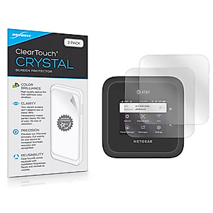 BoxWave Screen Protector Compatible with Netgear Nighthawk M6 Pro Mobile Hotspot (MR6500) - ClearTouch Crystal (2-Pack), HD Film Skin - Shields from Scratches