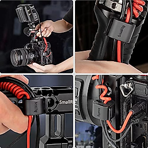 SmallRig Camera Cable Clamp (4 pcs) for HDMI / SDI / Microphone Cable, DSLR Camera Cable Lock Mount Support 2-7mm Cable - 3685