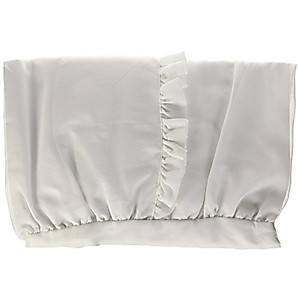 Baby Doll Bedding Layered Crib Diaper Stacker, White