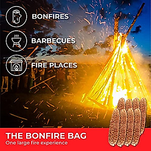 FIRECORN Fire Starter - All Natural Instant Firestarter for BBQ, Campfire, Pizza Oven, Firepit, Charcoal, Briquette - 1 Bag (200 Grams)