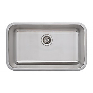 Wells Sinkware Stainless Steel Single Bowl Undermount Kitchen Sink 3018-9