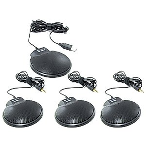 Sound Tech TableTop Conference Microphone Kit ,4 Microphones daisy chain, CM-1000USB CM-1000
