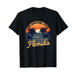 Florida Sunset - Throwback Design - Classic T-Shirt