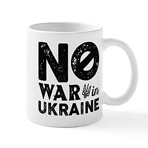 CafePress No War In Ukraine Ceramic Coffee Mug, Tea Cup 11 oz