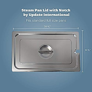 Update International (STP-100CHC) Full-Size Steam Table Lid, Notched
