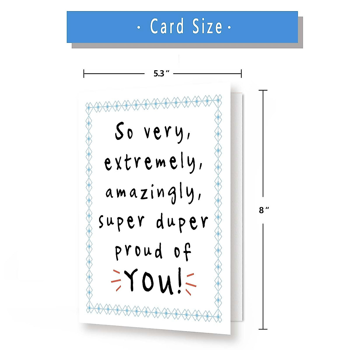 Asmallgf Proud of You Card for Him Her, Congratulations Gifts, New Job Card, Promotion Gifts for Women Men, Graduation Card for Friends, You Did It
