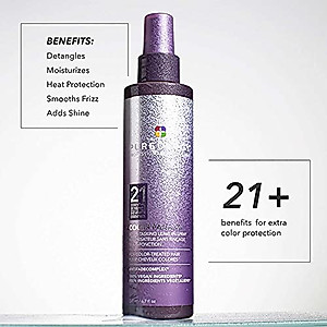 Pureology Color Fanatic Leave-in Conditioner Hair Treatment Detangler Spray | Protects Color From Fading | Heat Protectant | Vegan | 6.7 Fl Oz