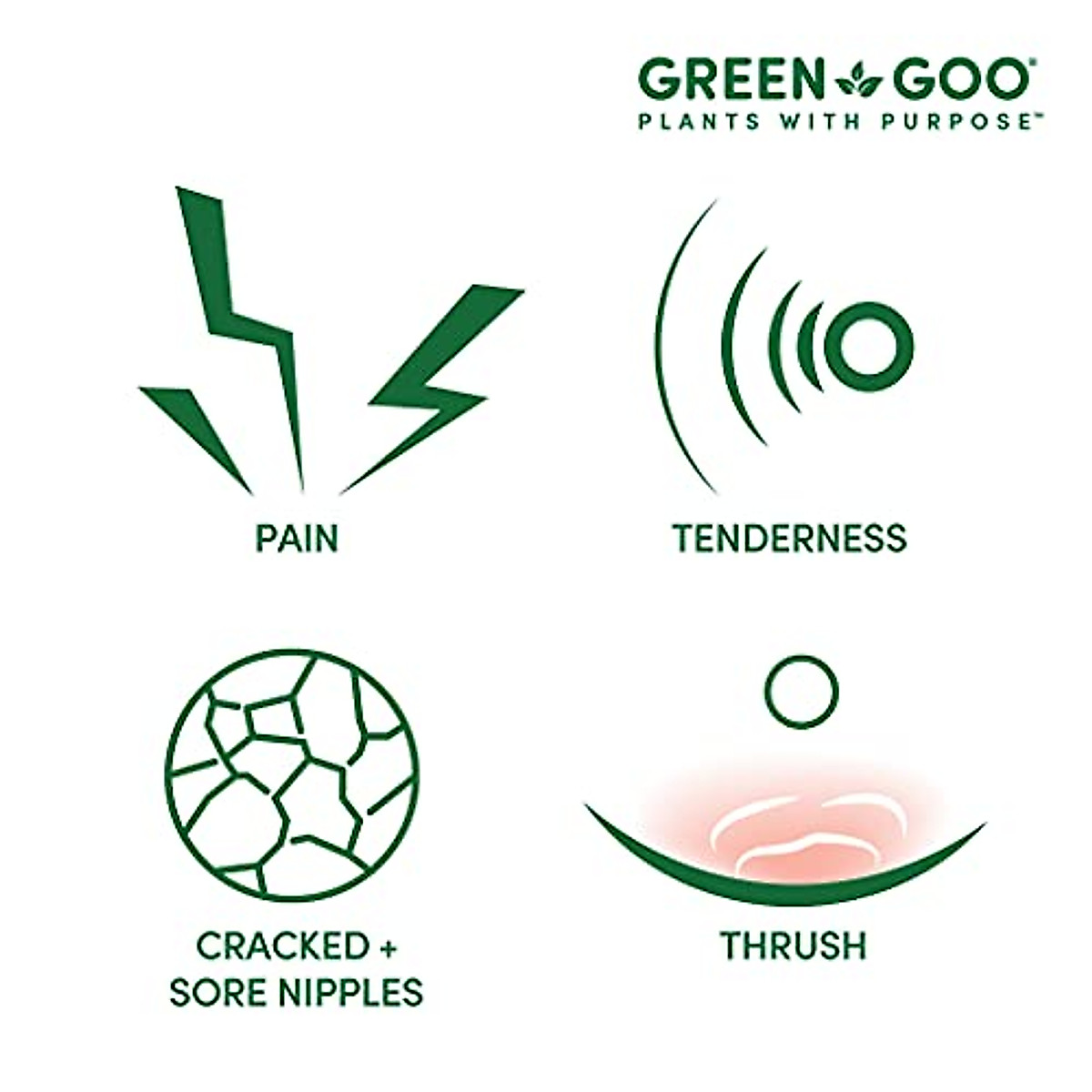 Green Goo All Natural Nursing Comfort Salve for Breastfeeding Cracked and Sore Nipples, 1.82 Ounce Large Tin