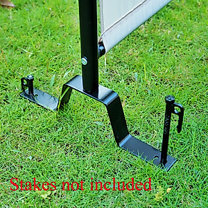 Proman Products FS17184 Galaxy II Indoor/Outdoor Room Divider (2-Panels, 24" w/Panel), Water Repellent Fabric, Metal Frame, 50.25" W x 12" D x 71" H, Black