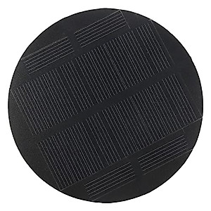 Fielect Mini Solar Panel 5.5V 0.85W Polycrystalline Solar Epoxy Cell Charger DIY Solar System Kit for Light Toys Charger, 91mm Diameter