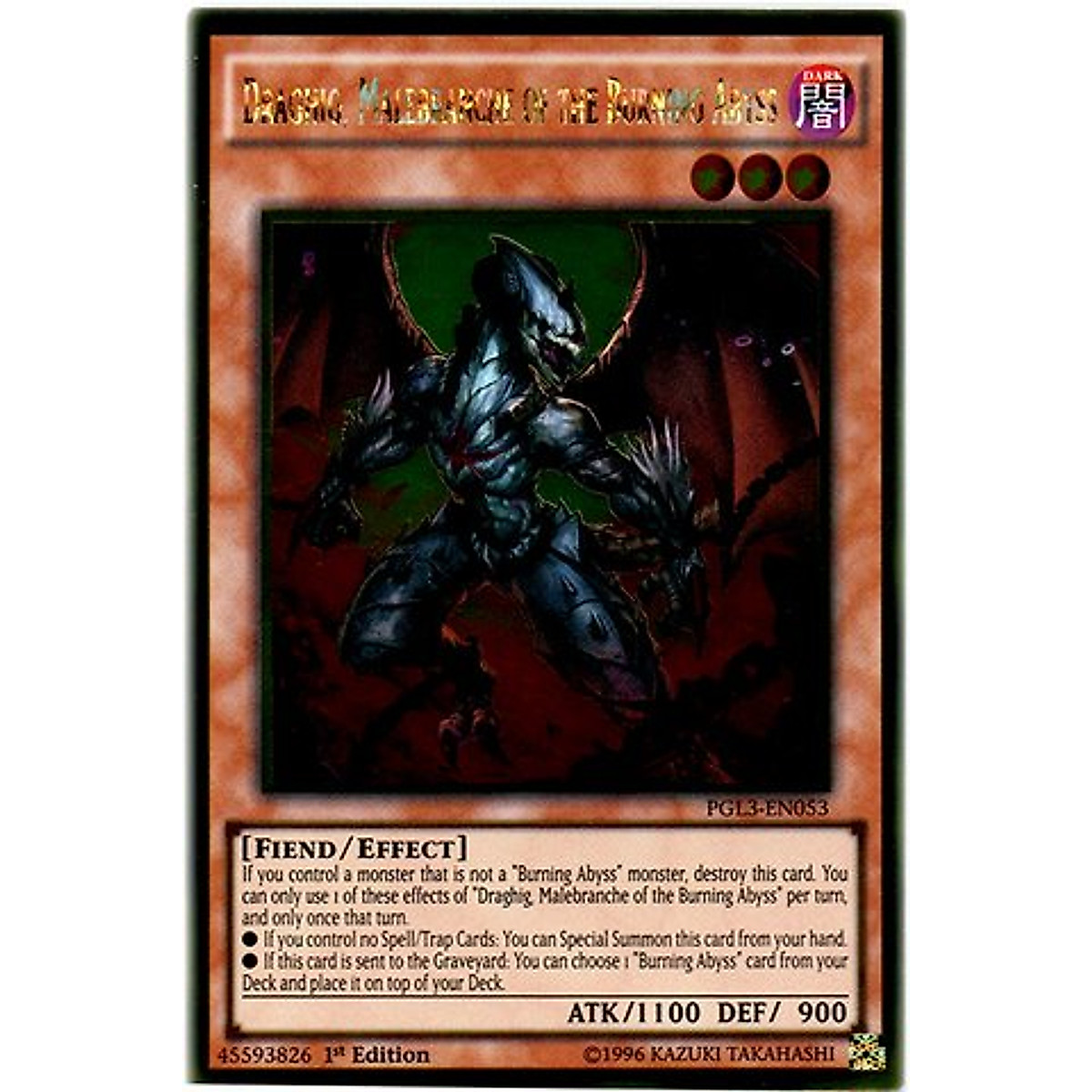 YU-GI-OH! - Draghig, Malebranche of The Burning Abyss (PGL3-EN053) - Premium Gold: Infinite Gold - 1st Edition - Gold Rare