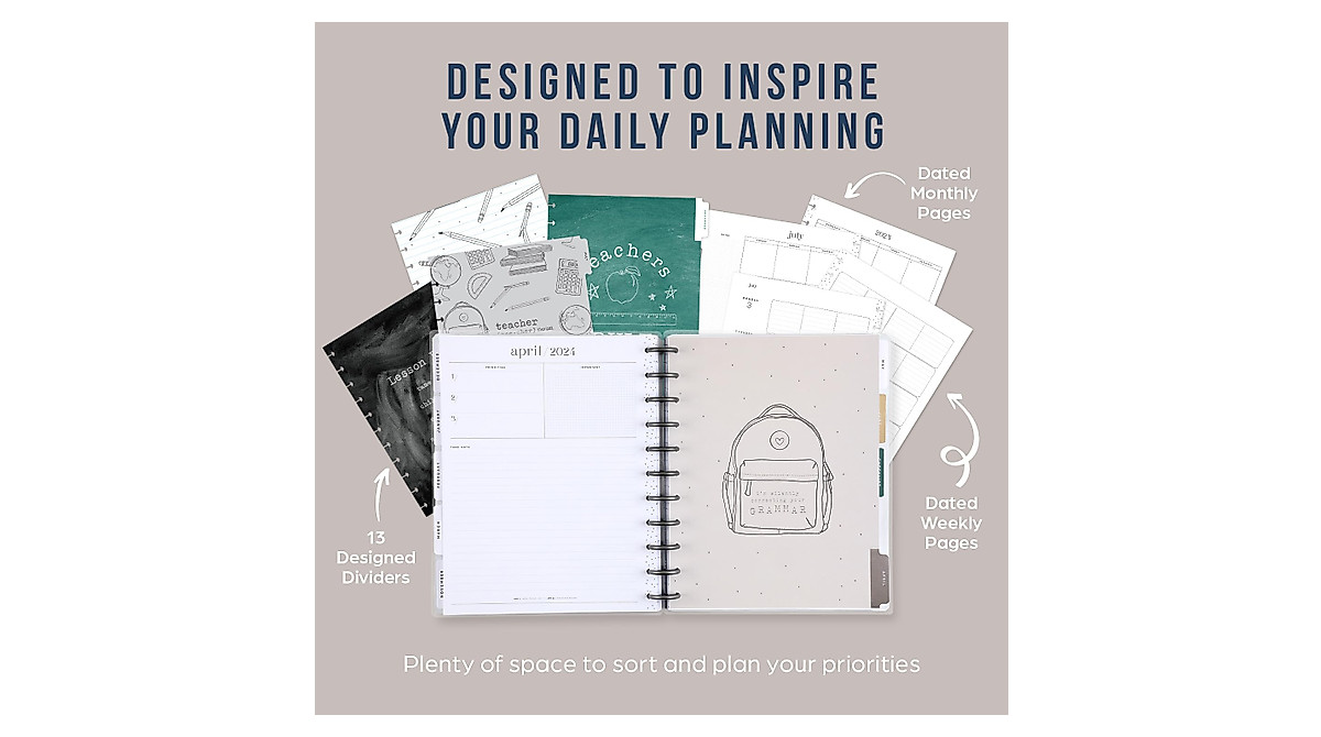 Happy Planner Disc-Bound School Planner 2023-2024 - Get Organized