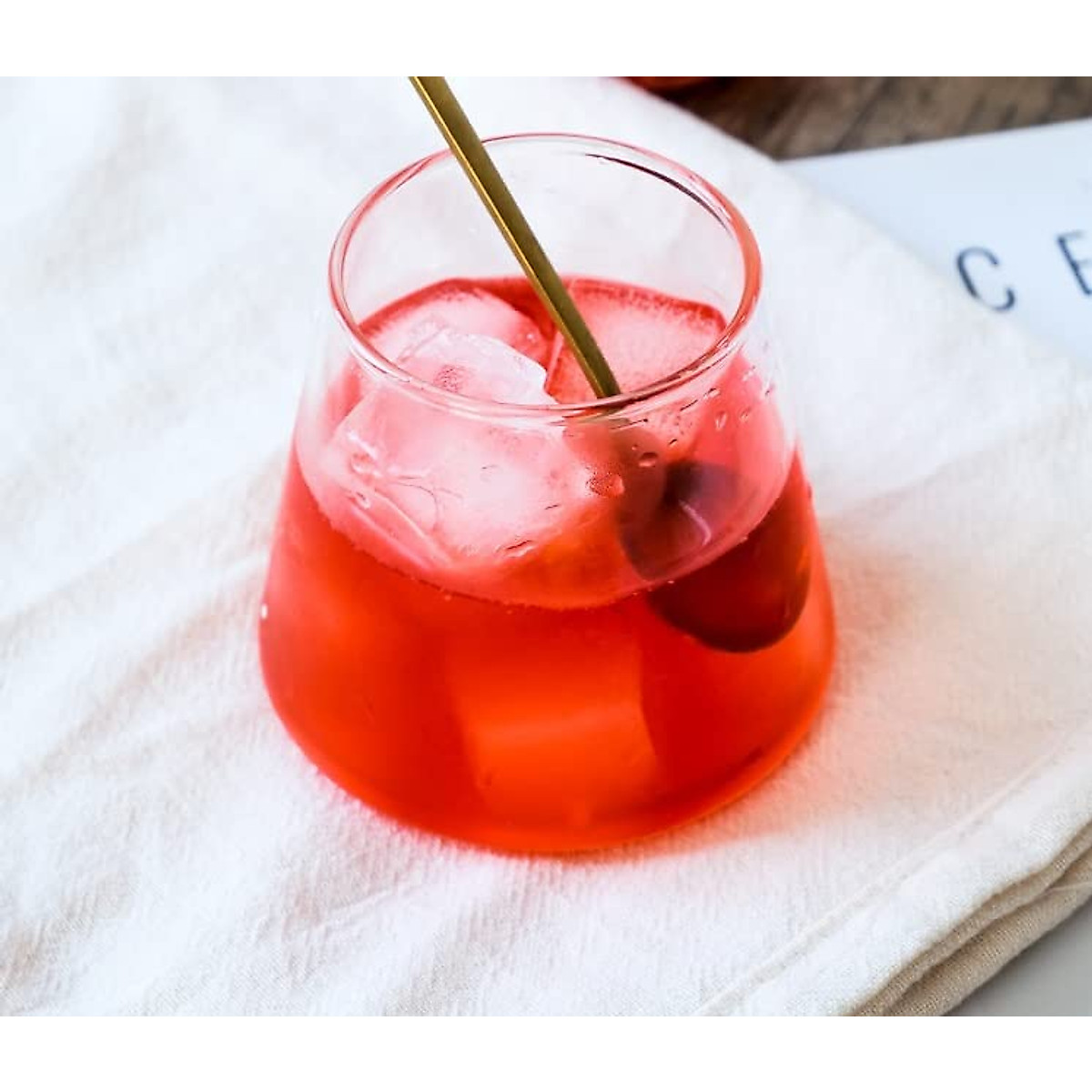 RYUHYF Fujiyama glasses, Japanese water glasses, water glasses, whisky glasses, beer glasses, breakfast milk glasses, juice glasses, beverage glasses, tea cups,set of 1 (Medium size-350ml)