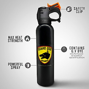 Guard Dog Security Fire Master OC Spray Fogger 9 oz - Police Strength with UV dye - 150 Burst (9 oz - 2 Pack)