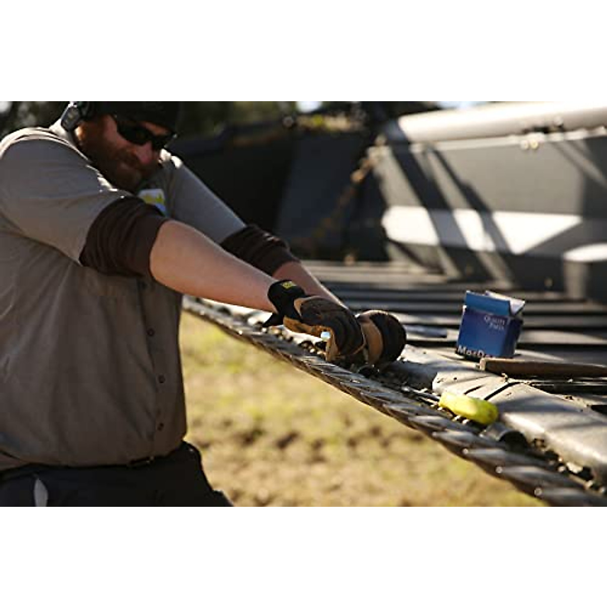 Mechanix Wear: Durahide Leather FastFit Work Glove with Elastic Cuff for Secure Fit, Utility Gloves for Multi-Purpose Use, Abrasion Resistant, Safety Gloves for Men (Brown, Large)