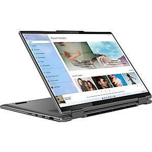 Lenovo Yoga 7i 2-in-1 Laptop, 14" 2.2K Touchscreen, Intel 12th Evo Platform 10-Core i5-1235U, 8GB LPDDR5 RAM, 256GB SSD, Intel Iris Xe Graphics, Thunderbolt, Backlit KB, FP, Win11 H, W/Stylus Pen