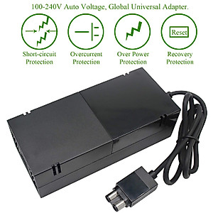 OSTENT US AC Adapter Charger Power Supply Cable Cord for Microsoft Xbox One Console