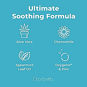Oxyfresh Premium Pro Relief Dental Gel with Zinc –Infused with Aloe Vera, Chamomile and Xylitol – Dentist Recommended to Help Soothe Gum Tissue. 4 oz.