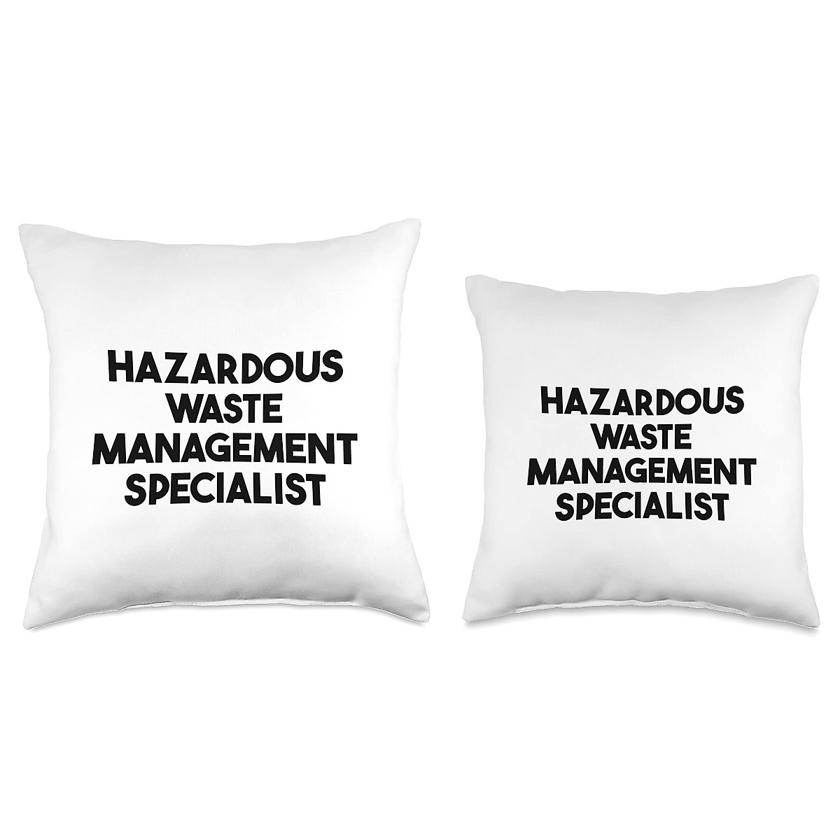 Hazardous Waste Management Specialist Throw Pillow, 18x18, Multicolor