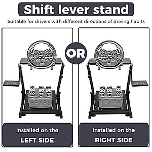 Hottoby Racing Simulaor Cockpit Aluminum Profile Truck Simulator with Red Seat&Monitor Frame Fit for Logitech/Thrustmaster/Fanatec G920,G923&T80 F1 Professional,No Handbrake,Pedals,Steering Wheel