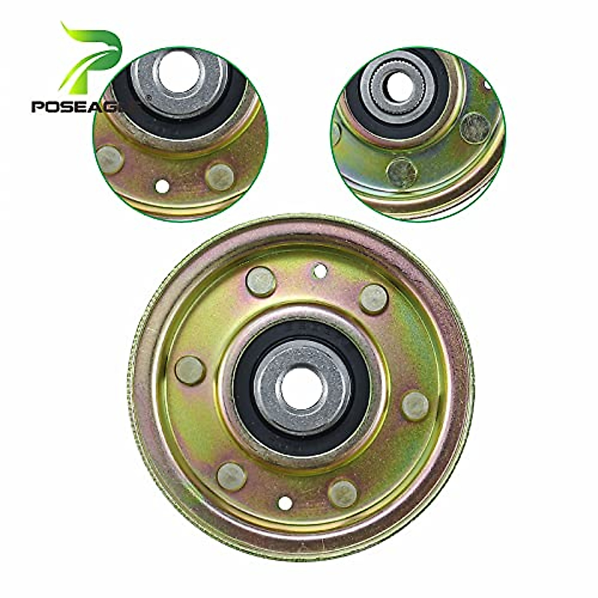 POSEAGLE 756-04224 Flat Idler Pulley 2.75 od Replaces Cub Cadet 756-04224 Idler Pulley 756-04224 Pulley, MTD 756-0981 Pulley, MTD 756-0981a, 756-0981b, 7560981a, 7560981b, Toro 112-3687, 62-4540