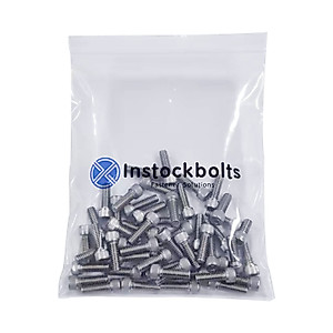 1/4"-20 × 1" Socket Head Cap Screw, Allen Socket Drive, Stainless Steel 18-8 (304), 50Pcs-Pack