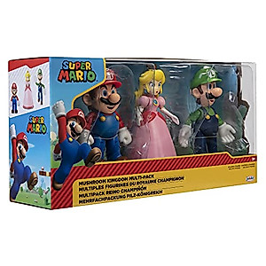 World of Nintendo New 2018 Mushroom Kingdom Diorama Gift Set - 3 Figure Pack Action Figure Pack