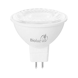 Bioluz LED 6 Pack MR16 LED Bulb 50W Halogen Replacement Non-Dimmable 7w 3000K 12v AC/DC UL Listed Pack of 6