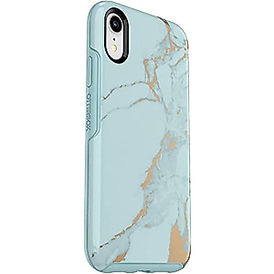 OtterBox Symmetry Series Slim Case for iPhone XR (Only) - Non-Retail Packaging - Teal Marble